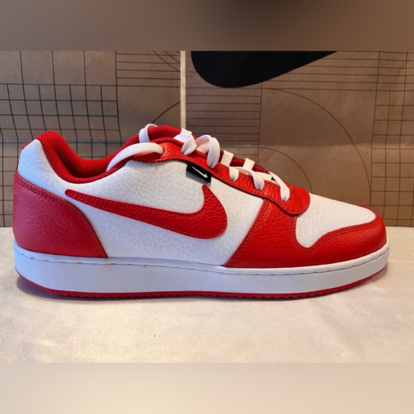Nike | Shoes | Mens Nike Ebernon Low Prem Size 1 University Red Black ...
